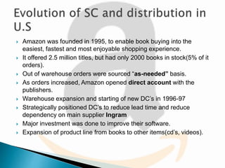 Amazon’s european distribution strategy ppt | PPTX