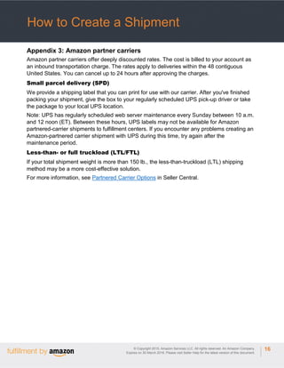 Amazon Shipment Creation Workflow | PDF | Logistics and Transportation Industry | Industries