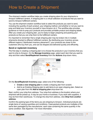 Amazon Shipment Creation Workflow | PDF