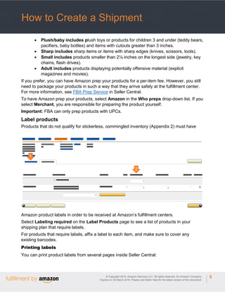 Amazon Shipment Creation Workflow | PDF