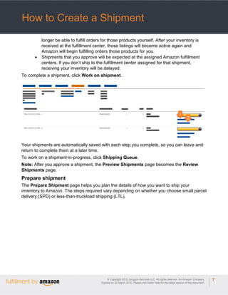 Amazon Shipment Creation Workflow | PDF