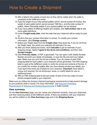 Amazon Shipment Creation Workflow | PDF