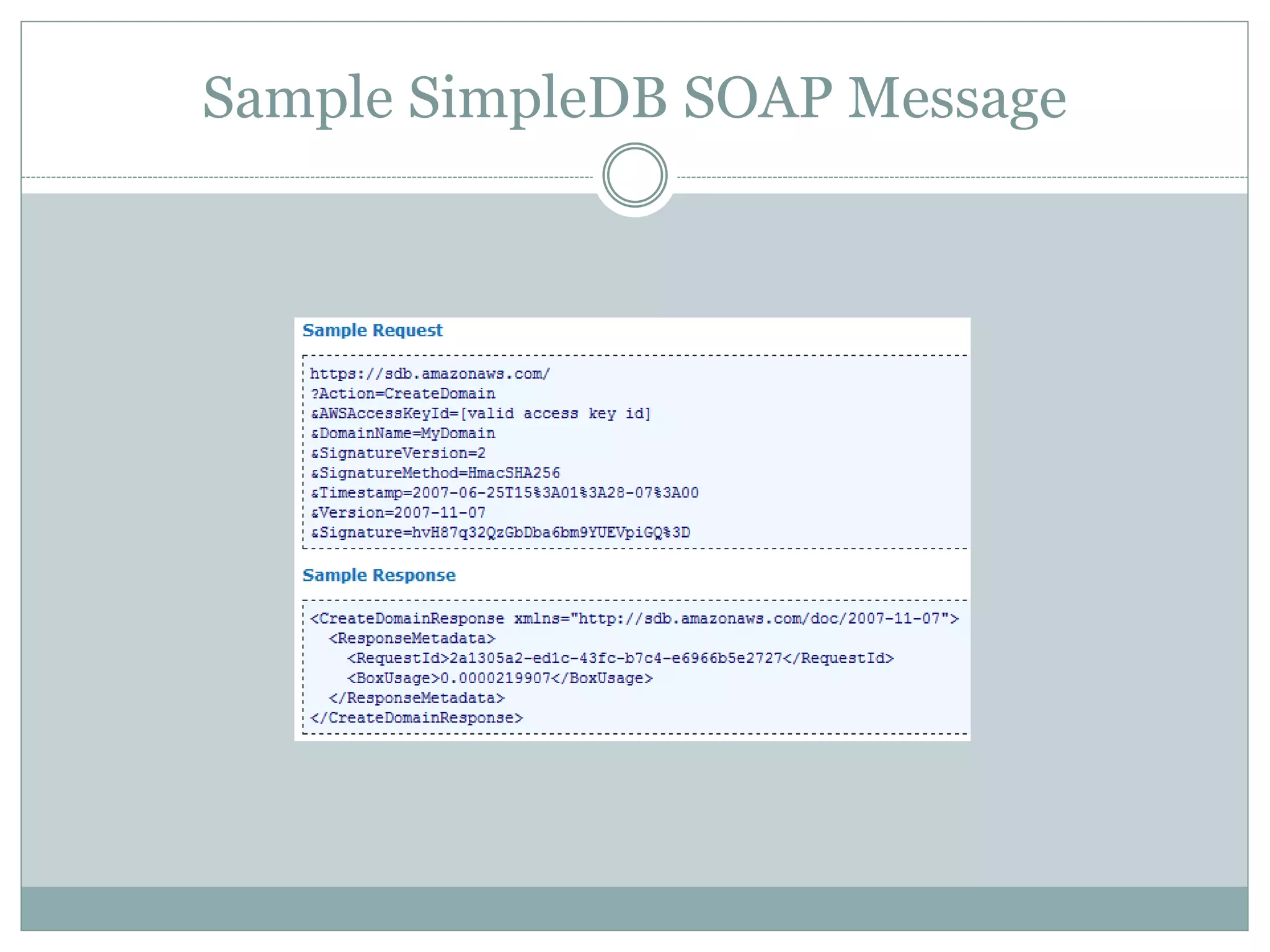 Amazon SimpleDB | PDF