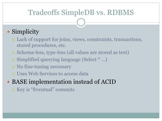 Amazon SimpleDB | PDF