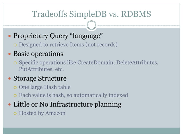 Amazon SimpleDB | PDF | Databases | Computer Software and Applications