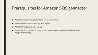 Amazon SQS connector | PPTX