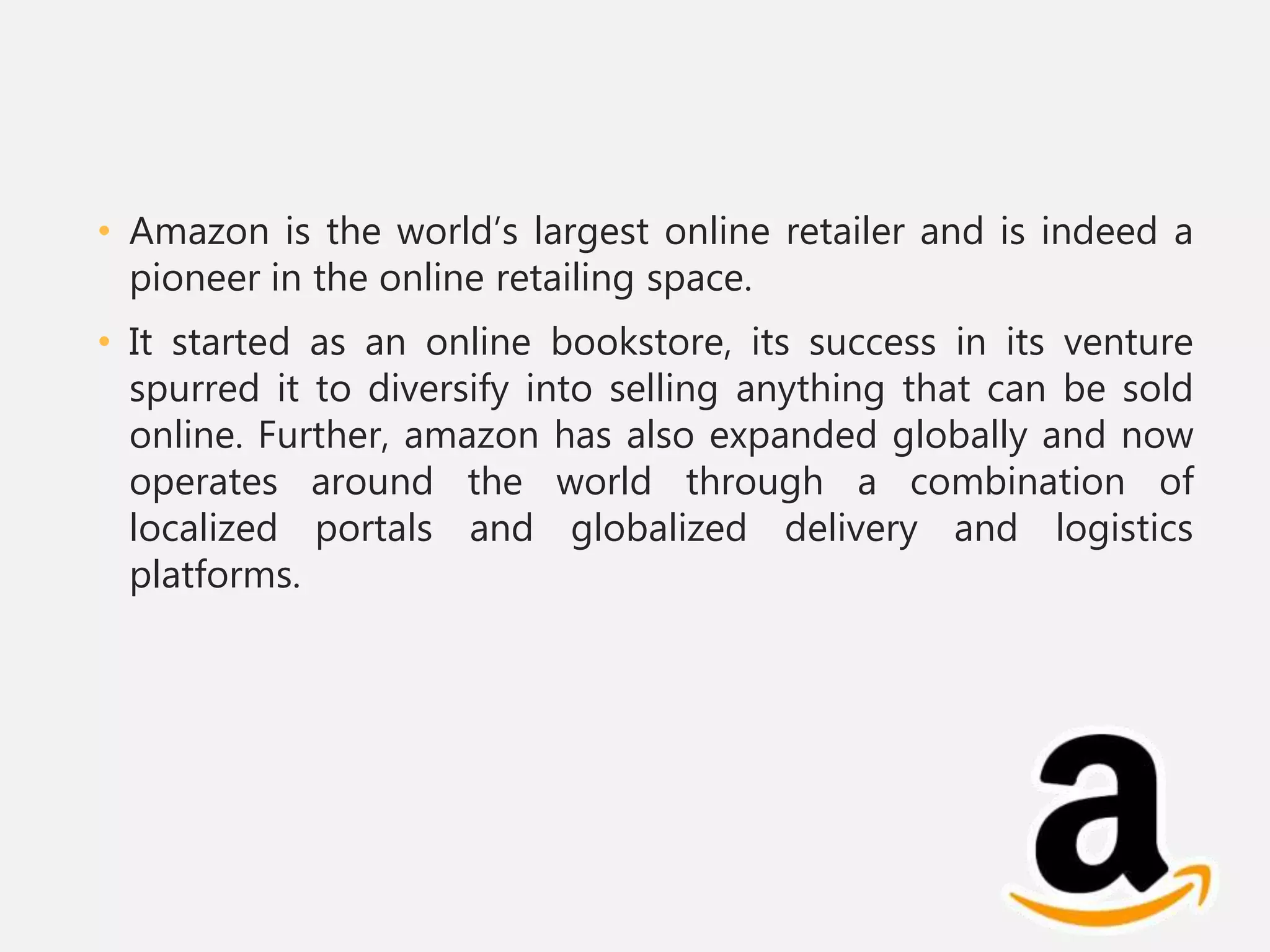 Amazon strategic management | PPTX