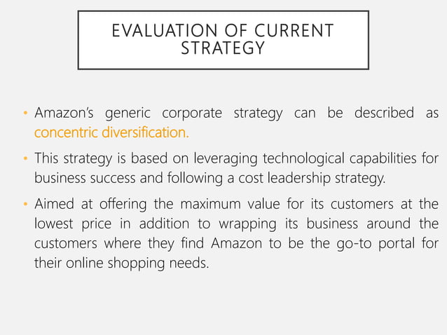 Amazon strategic management | PPTX