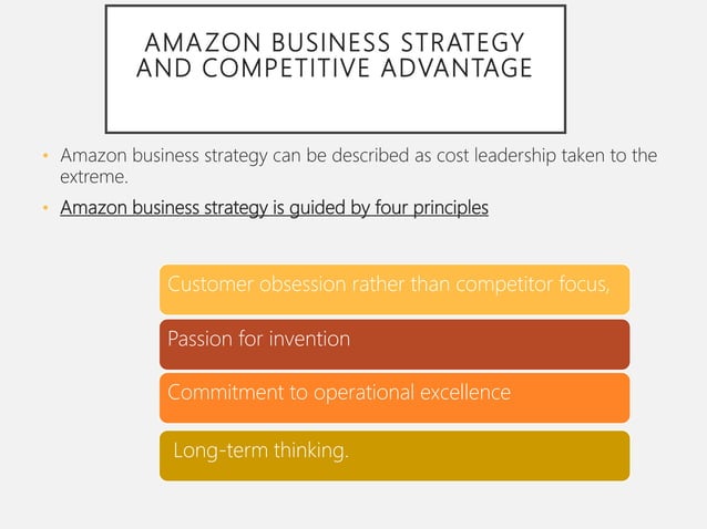 Amazon strategic management | PPTX