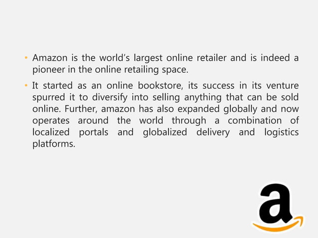 Amazon strategic management | PPTX