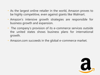 Amazon strategic management | PPTX