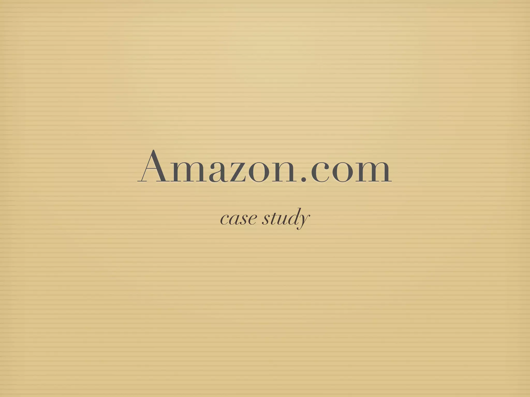 Amazon - Company Profile and Strategy | PPT
