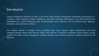 Amazon TD and OCD ppt of training and development | PPT