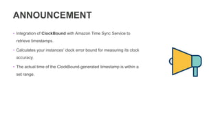 Amazon Time Sync Service now makes it easier to generate and compare ...