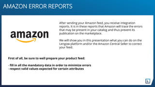 Amazon top errors and how to fix it with Lengow | PDF | Web Design and HTML | Internet