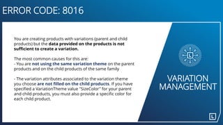 Amazon top errors and how to fix it with Lengow | PDF | Web Design and HTML | Internet
