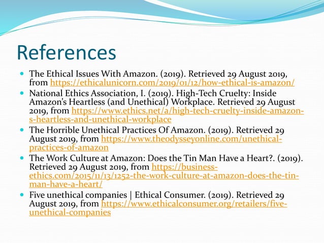 Amazon Unethical Behavior.pptx | Human Resources | Business