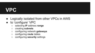 Amazon virtual private cloud (vpc) | PDF