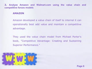 Amazon vs Wal-Mart | PPT | Logistics | Business