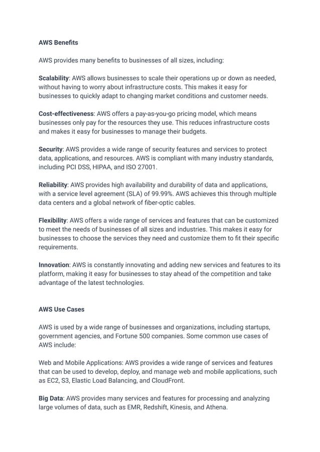 Amazon Web Services | PDF