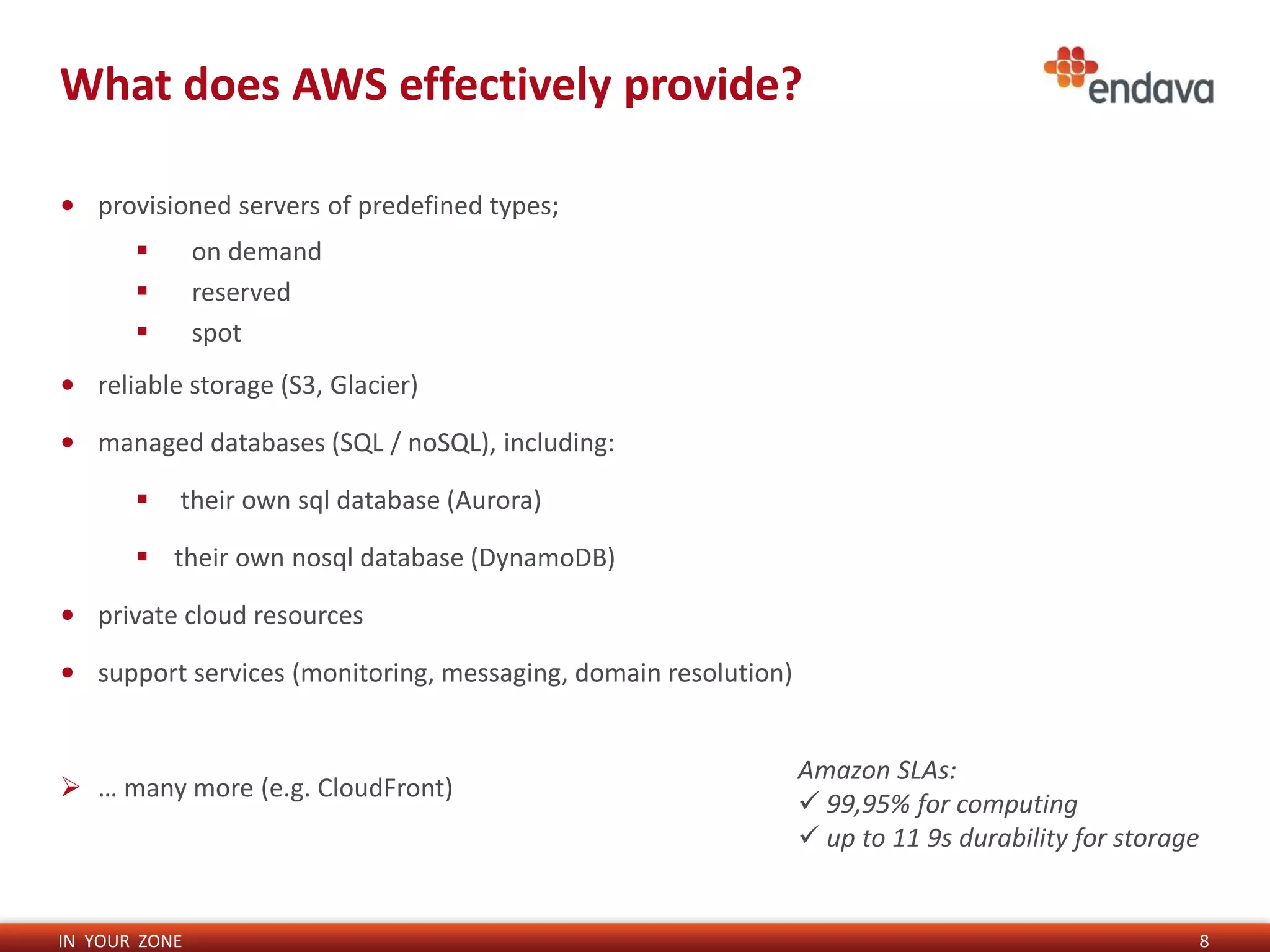 Amazon Web Services presentation | PPT