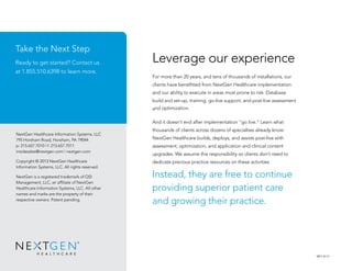NextGen Healthcare Guided Implementation | PDF