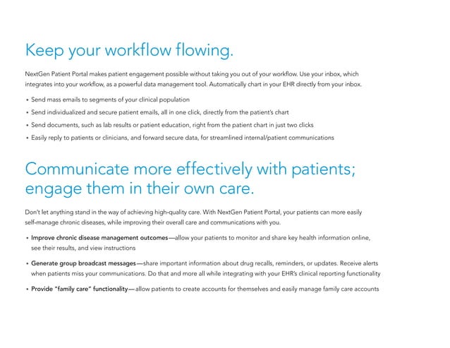 NextGen® Patient Portal | PDF | Healthcare Industry | Industries