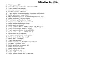 Advanced Microcontroller bus Architecture | PPT