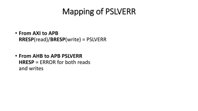AMBA 3 APB Protocol | PPTX