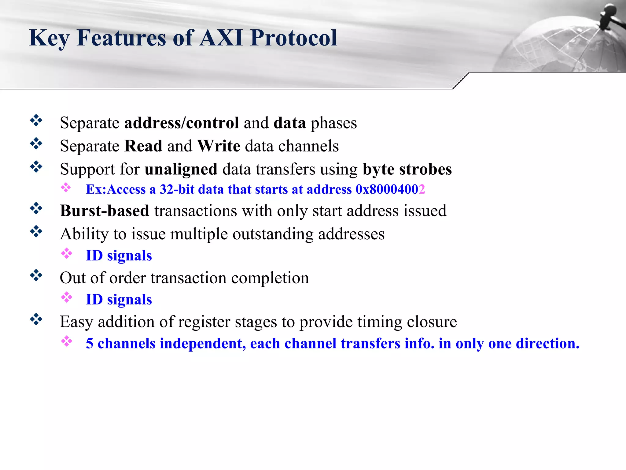 axi protocol | ODP | Computer Networking | Computing