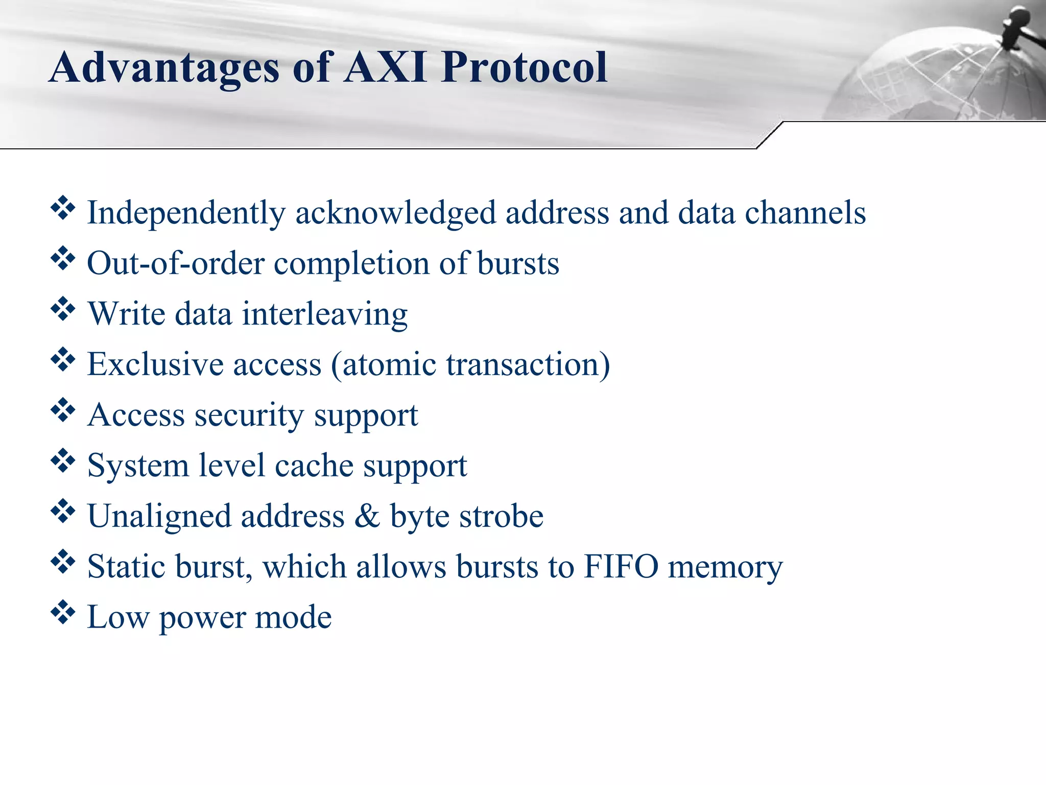 axi protocol | ODP | Computer Networking | Computing