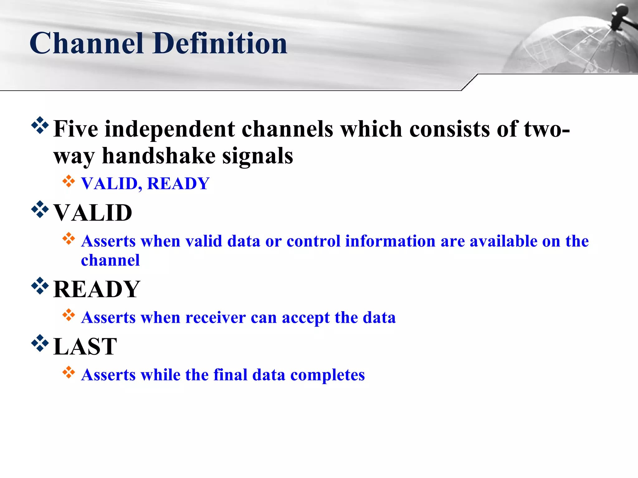 axi protocol | ODP | Computer Networking | Computing