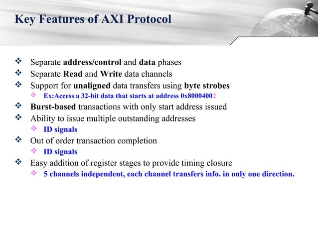 axi protocol | ODP | Computer Networking | Computing