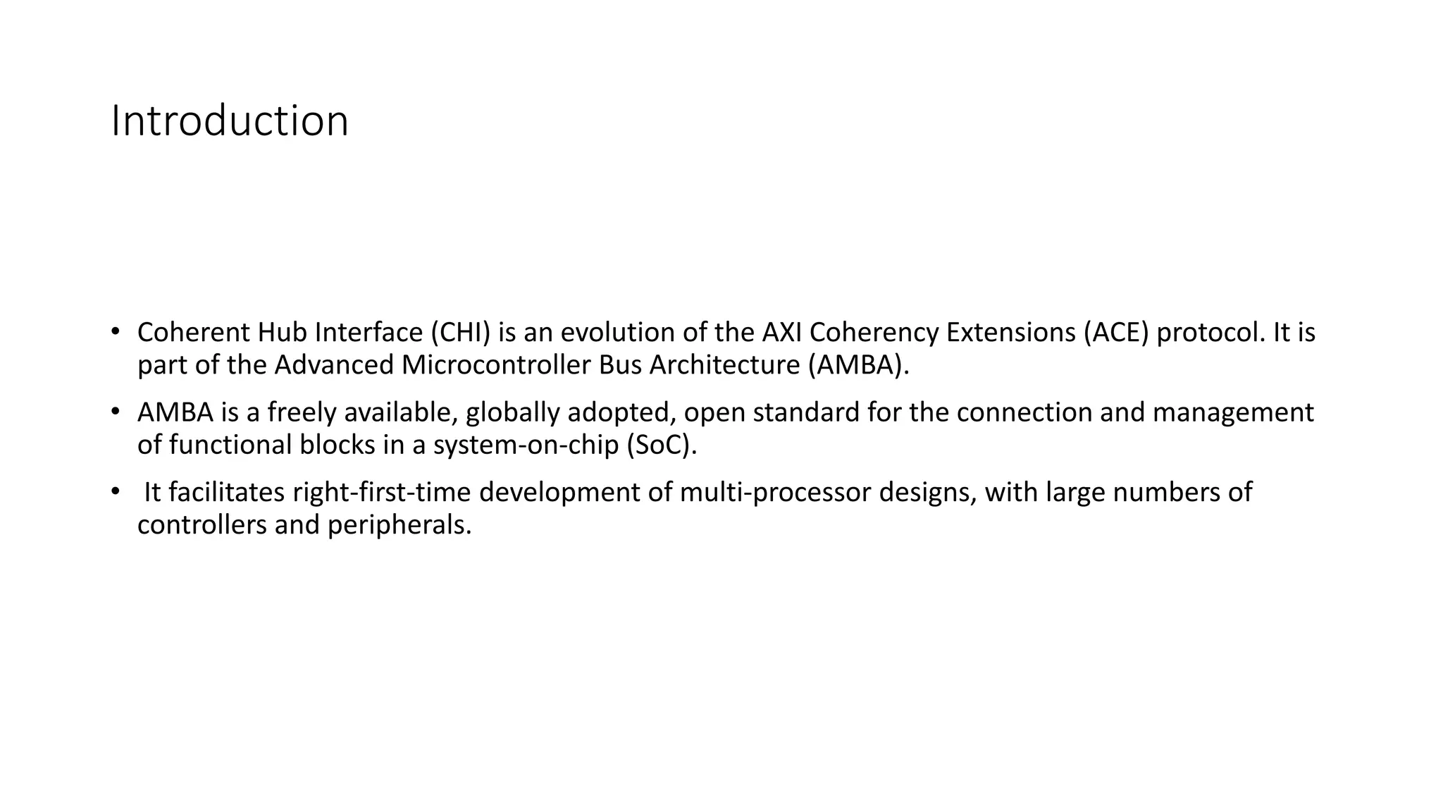 AMBA 5 COHERENT HUB INTERFACE.pptx