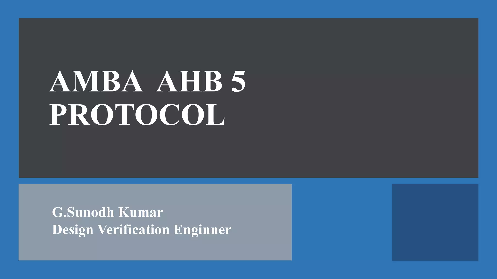 AMBA AHB 5 | PPT AMBA AHB 5 | PPT