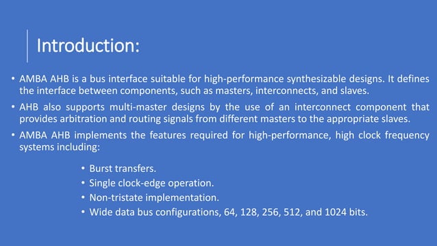 AMBA AHB 5 | PPTX | Computer Networking | Computing