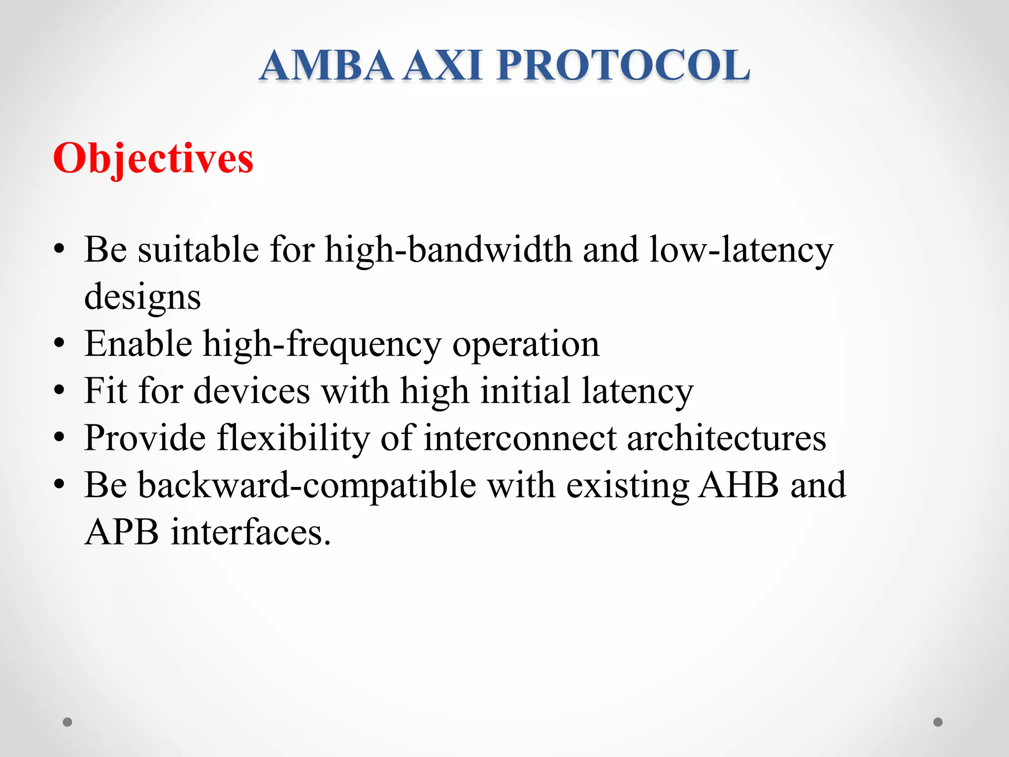 Amba axi 29 3_2015 | PPTX | Computer Networking | Computing