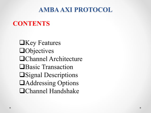 Amba axi 29 3_2015 | PPTX | Computer Networking | Computing