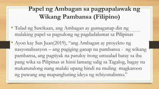 Ambagan-CBS.pptx. salita ng taon, dalumat sa Filipino | PPTX