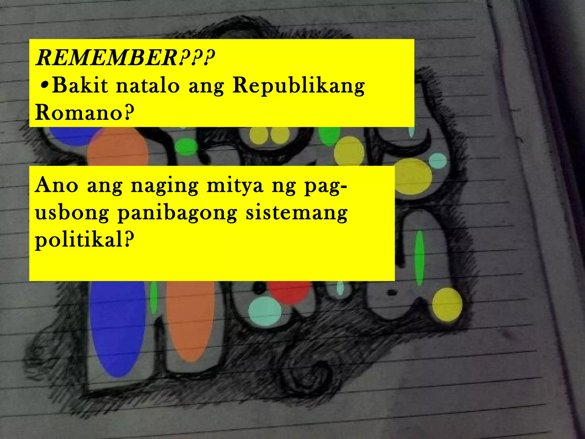 Ambag ng romano | PPT
