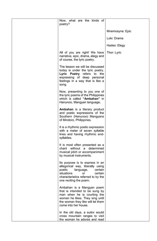 Ambahan-lesson-plan.docx | Secondary Education | Education