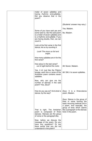 Ambahan-lesson-plan.docx | Secondary Education | Education