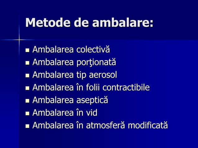 Metode de ambalare a mărfurilor | PPT