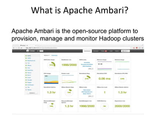 Apache Ambari: Simplified Hadoop Cluster Operation & Troubleshooting | PPTX