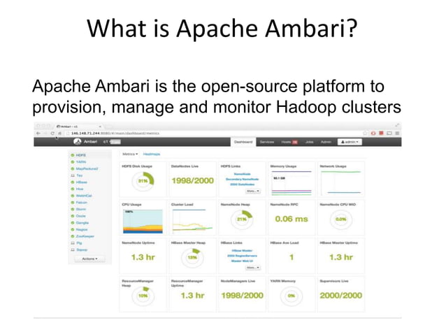 Apache Ambari: Simplified Hadoop Cluster Operation & Troubleshooting | PPTX