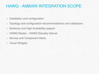 Managing Apache HAWQ with Apache AMBARI | PDF