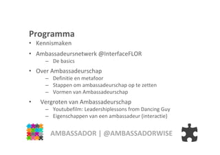 Ambassador presentatie charlotte extercatte | PDF