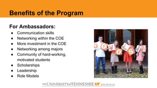 UTK Engineering Ambassador Presentation | PPT