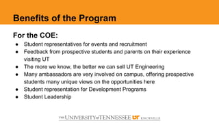 UTK Engineering Ambassador Presentation | PPT
