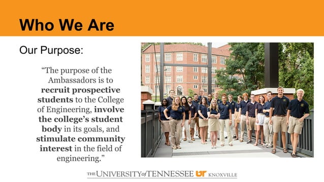 UTK Engineering Ambassador Presentation | PPT